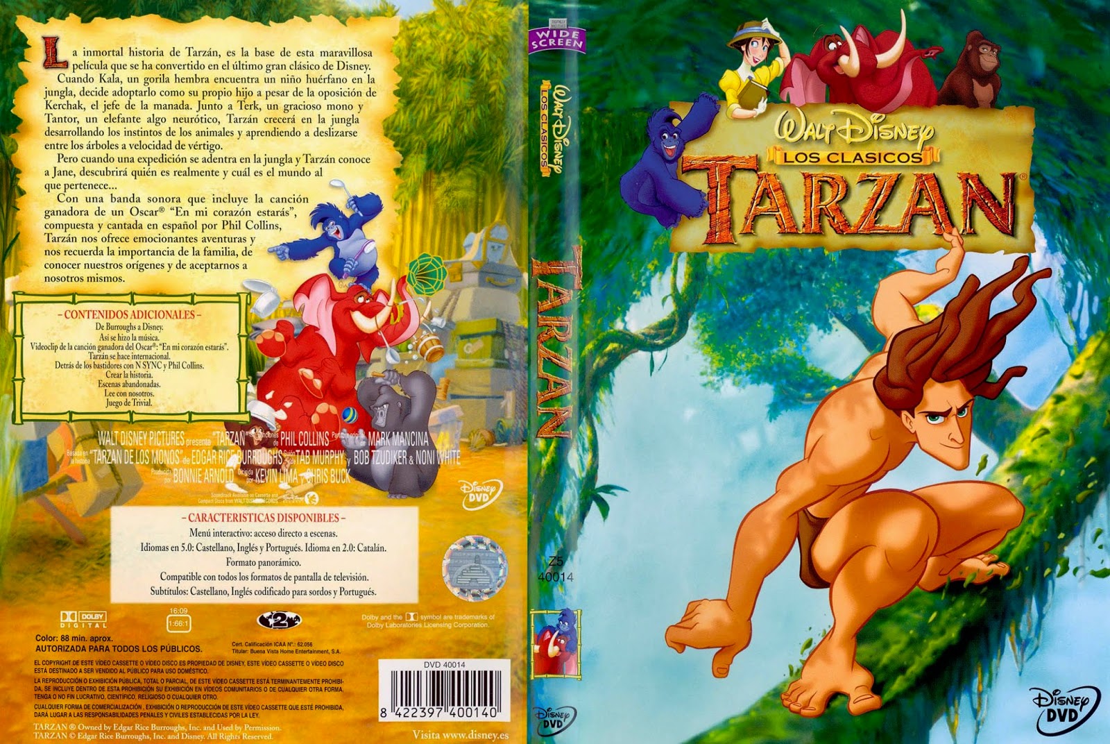 Caratulas y etiquetas: Tarzan