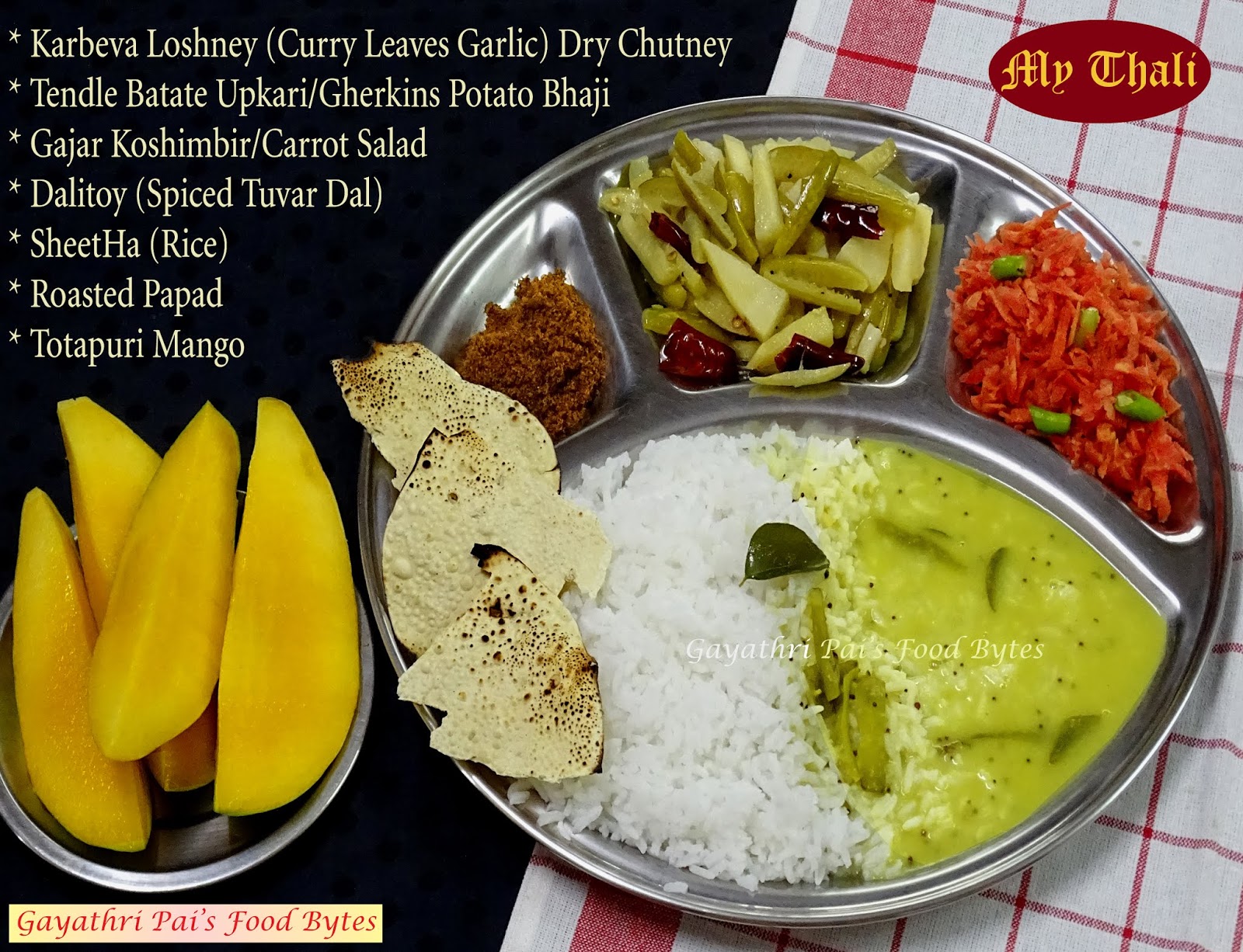 Gayathri Pai's Food Bytes: My Simple Veg.Thali~118.