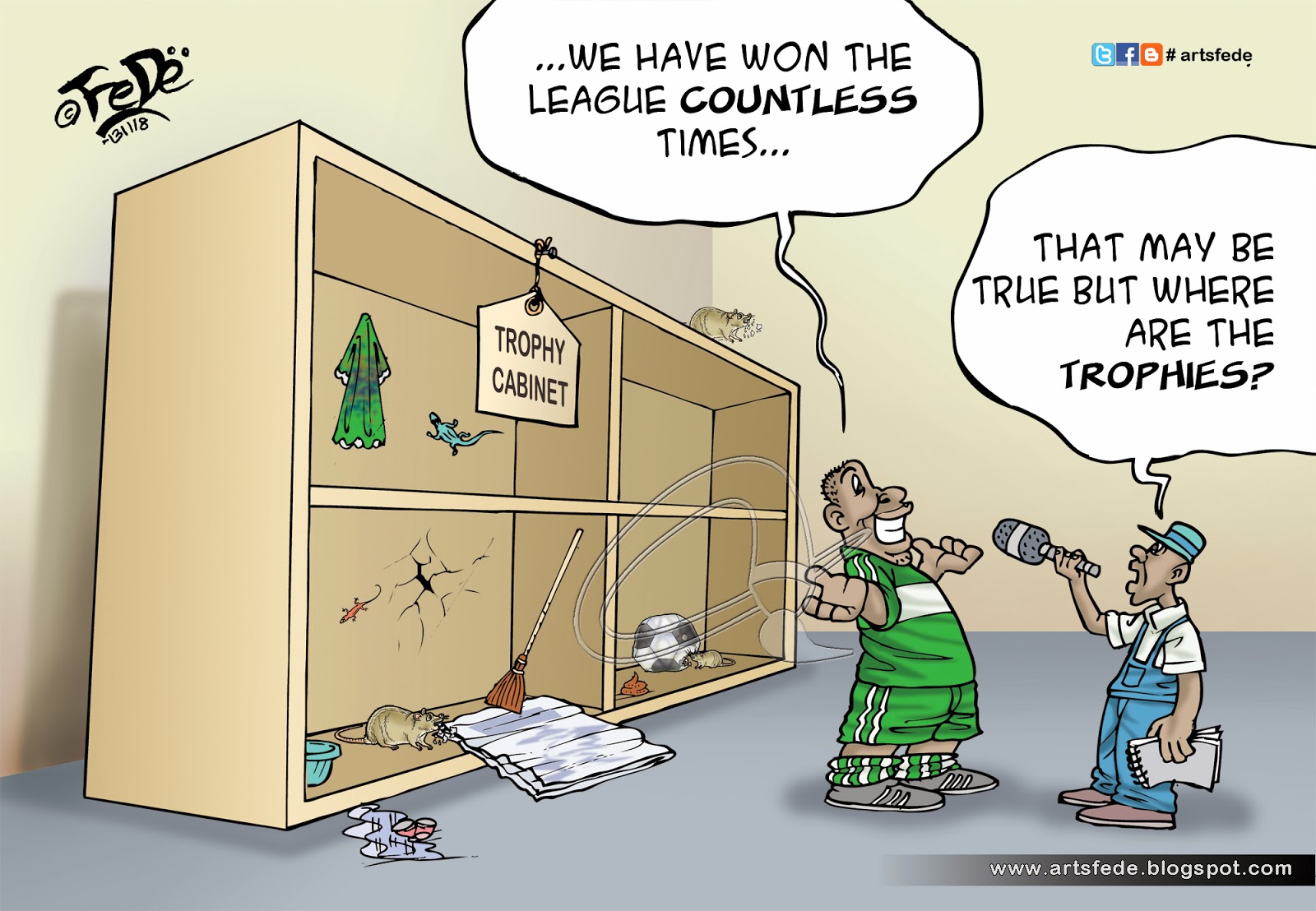 ArtsFeDë: CHAMPS WITH EMPTY TROPHY CABINETS