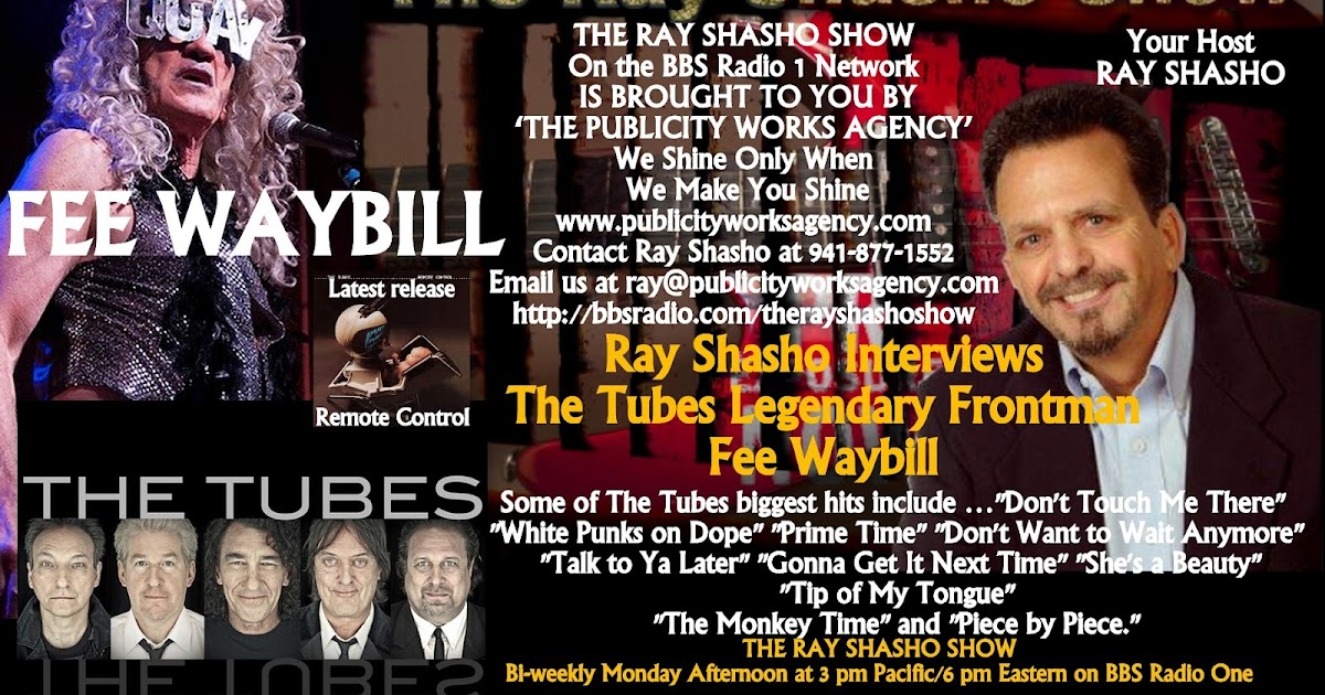 Classic Rock Here And Now: THE RAY SHASHO SHOW WELCOMES 'THE TUBES ...