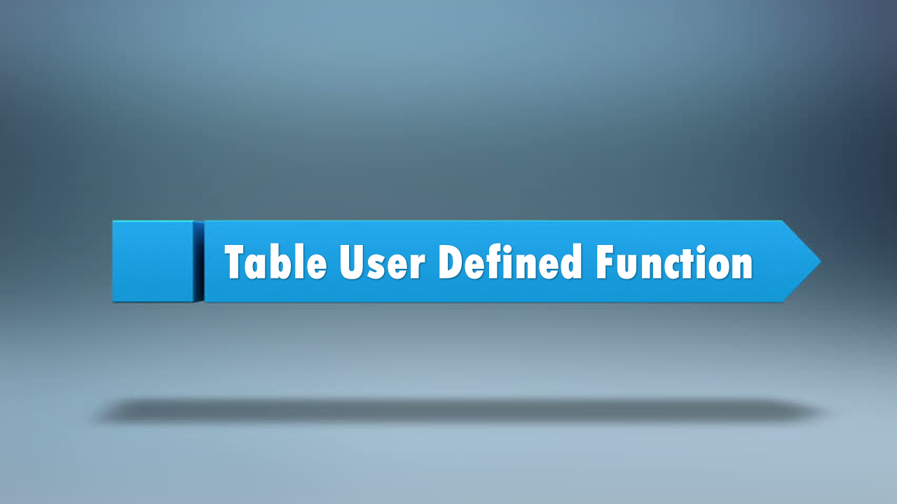 Sap Hana Table User Defined Functions Hana