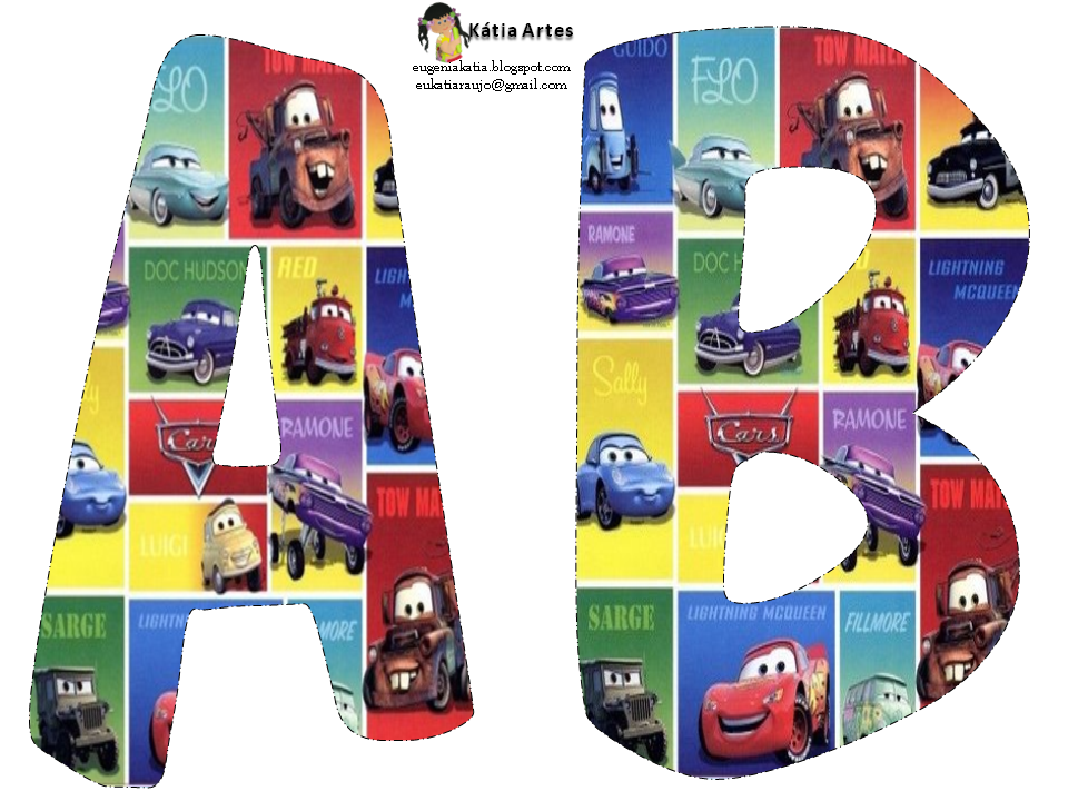 Alfabeto de Cars. - Oh my Alfabetos!