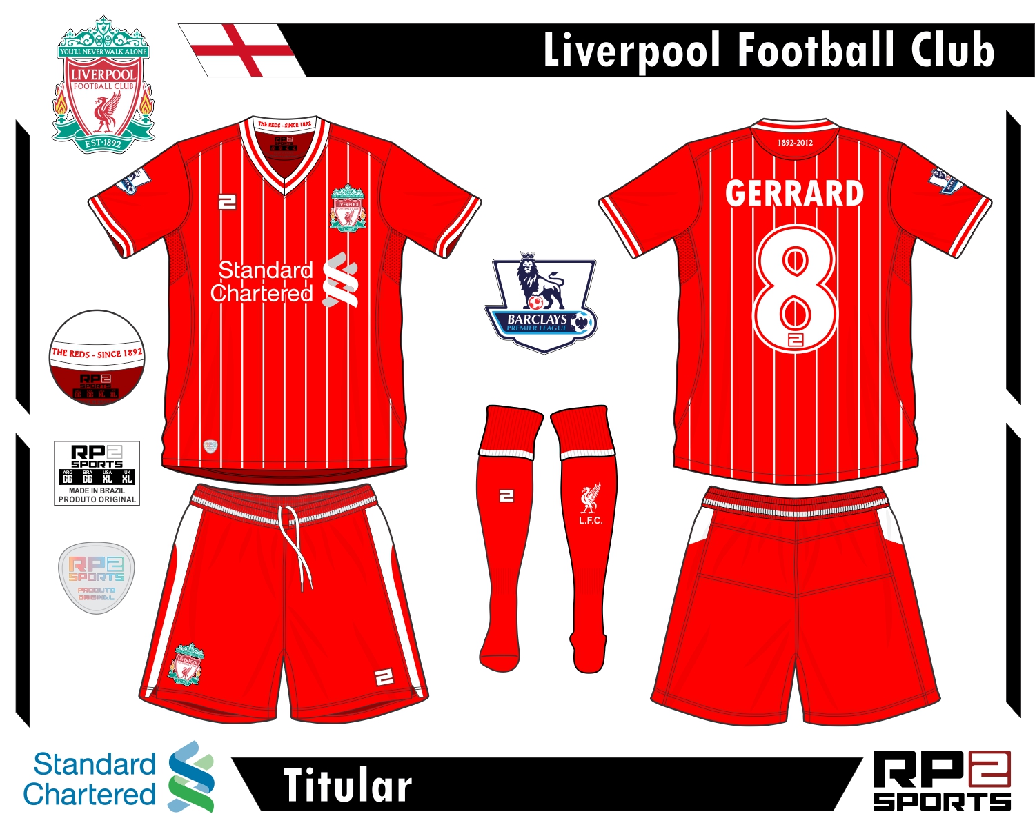 León - Mockups de camisas de futebol e uniformes esportivos: Liverpool ...