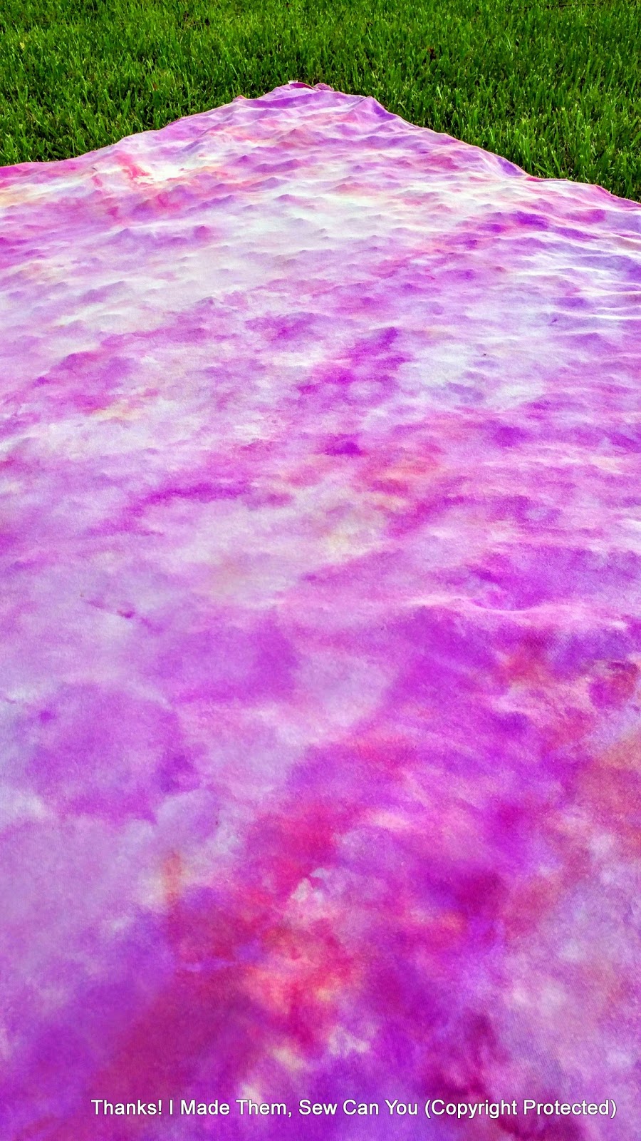 Thanks! I made them!: Ice Dyed Fabric Maxi Dress