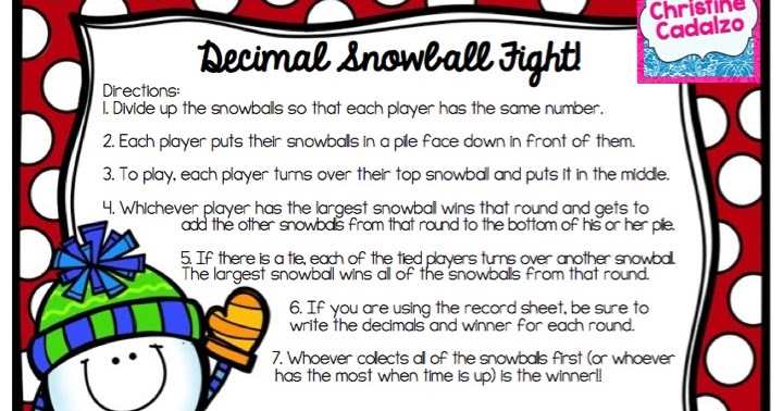 Classroom Freebies Too: Comparing Decimals Math Game