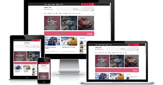 Viral Go Blogger Template Responsive - Templatenizer - Template Blogger ...