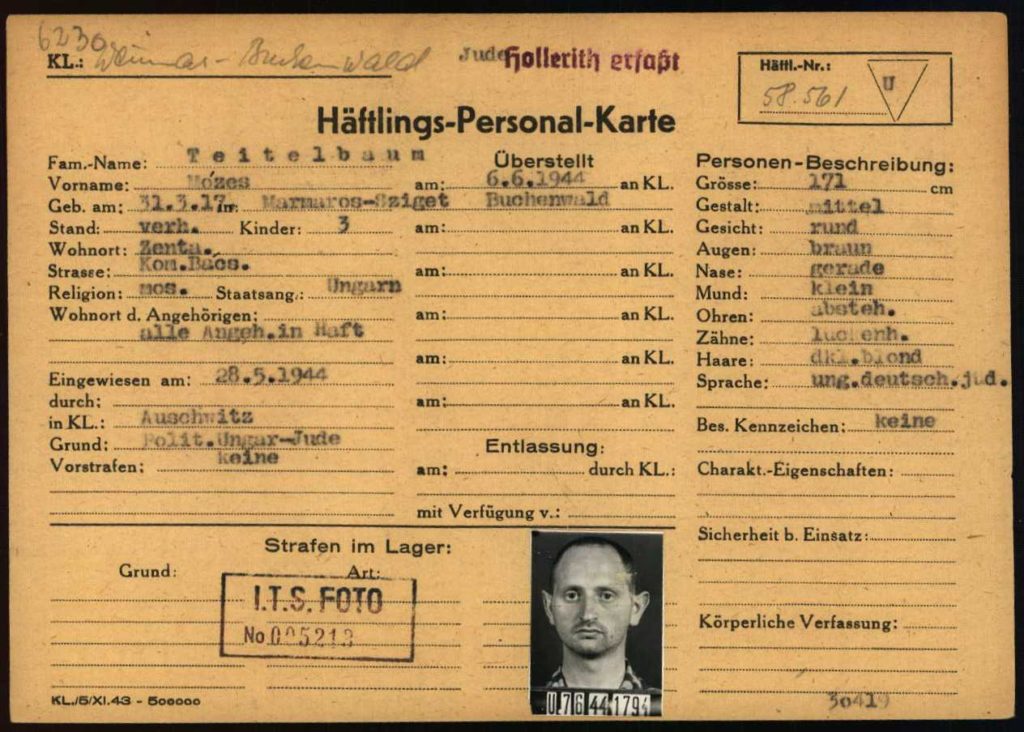 DUS IZ NIES !! Rare View...: Satmar Rebbe's Nazi ID Card .... The ...