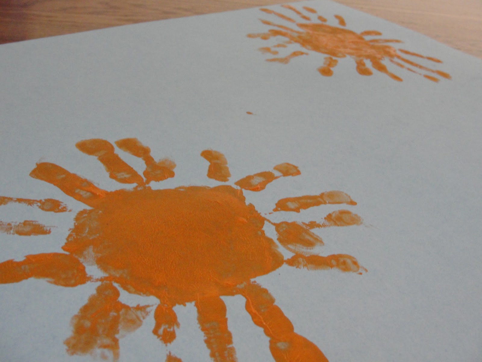 Make a Summer Solstice Handprint Sun Art Poster