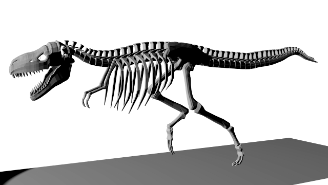 Art Blog: Models: T-Rex Skeleton