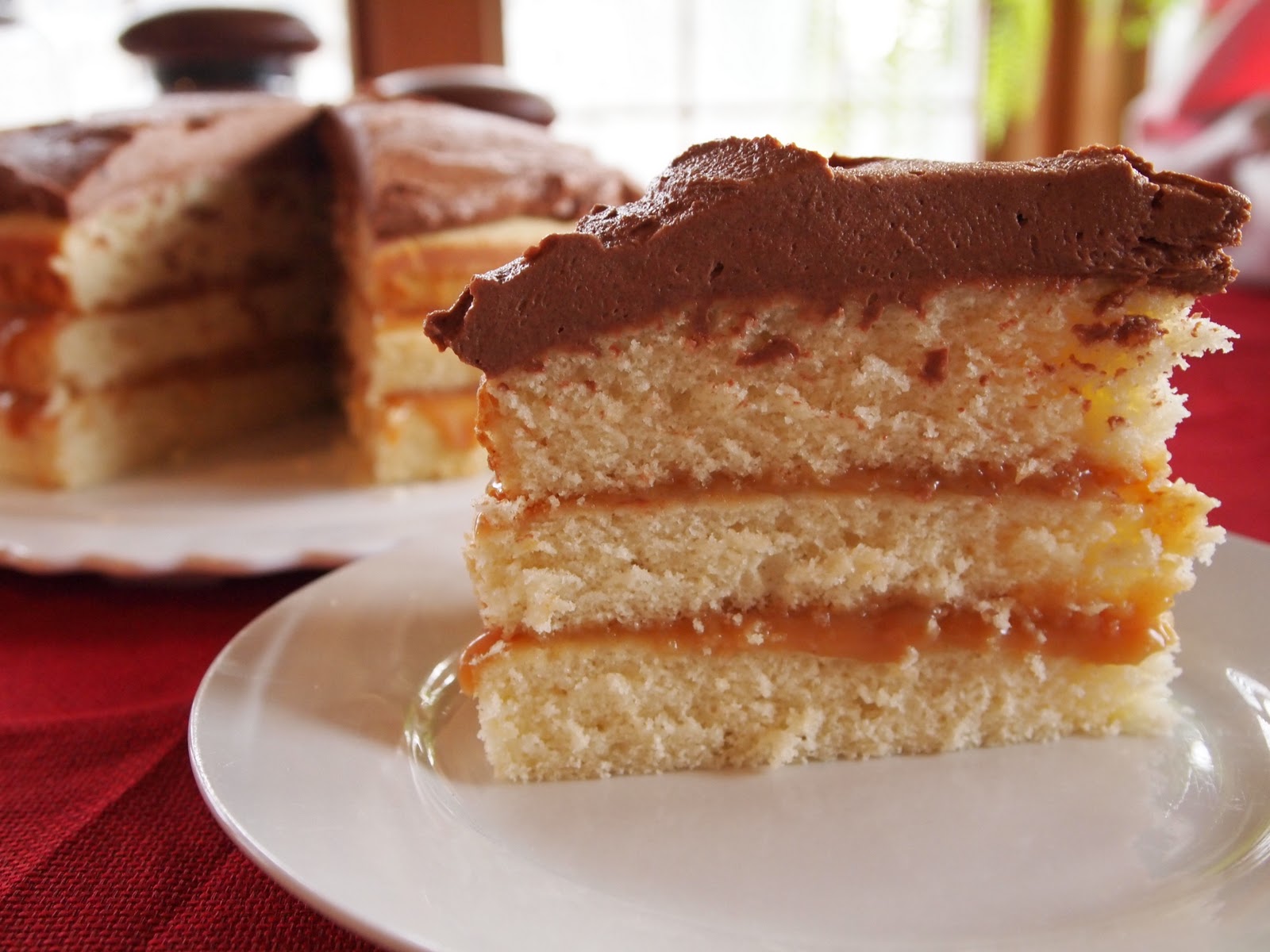 Bonnie Butter Cake with Toffee and French Silk Frosting | SarahCupcake