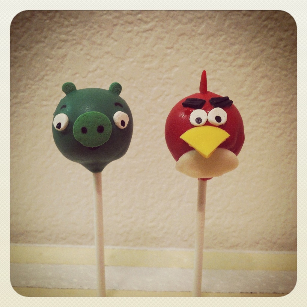 vypassetti cake pops: Angry Birds
