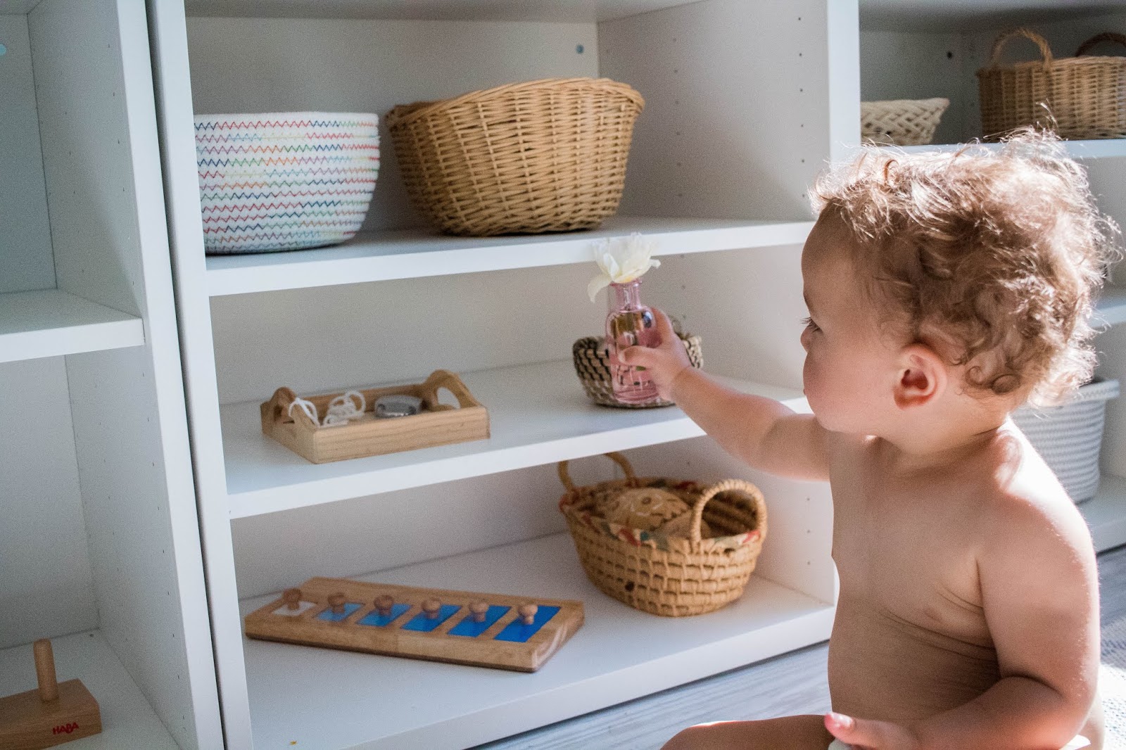 Simple Flower Work - Montessori Young Toddler Week 24