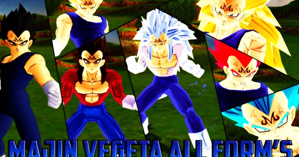 mods dbz BR: Majin vegeta all forms