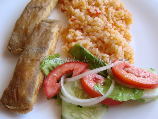 O Cantinho da Marta: Solha Frita com Arroz de Tomate