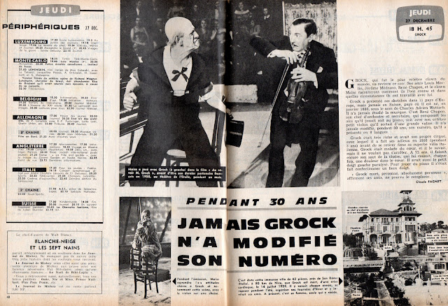 Filmic Light - Snow White Archive: 1962 French TV Guide