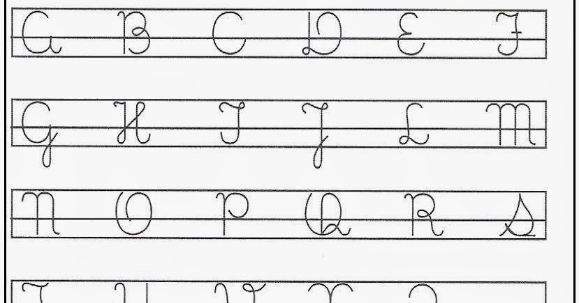 Atividades de Alfabetização: Alfabeto Manuscrito - Atividades de ...