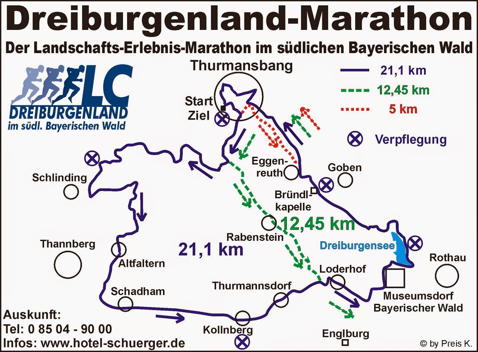 Berg und Lauf : Dreiburgenlandmarathon in Thurmansbang im ...