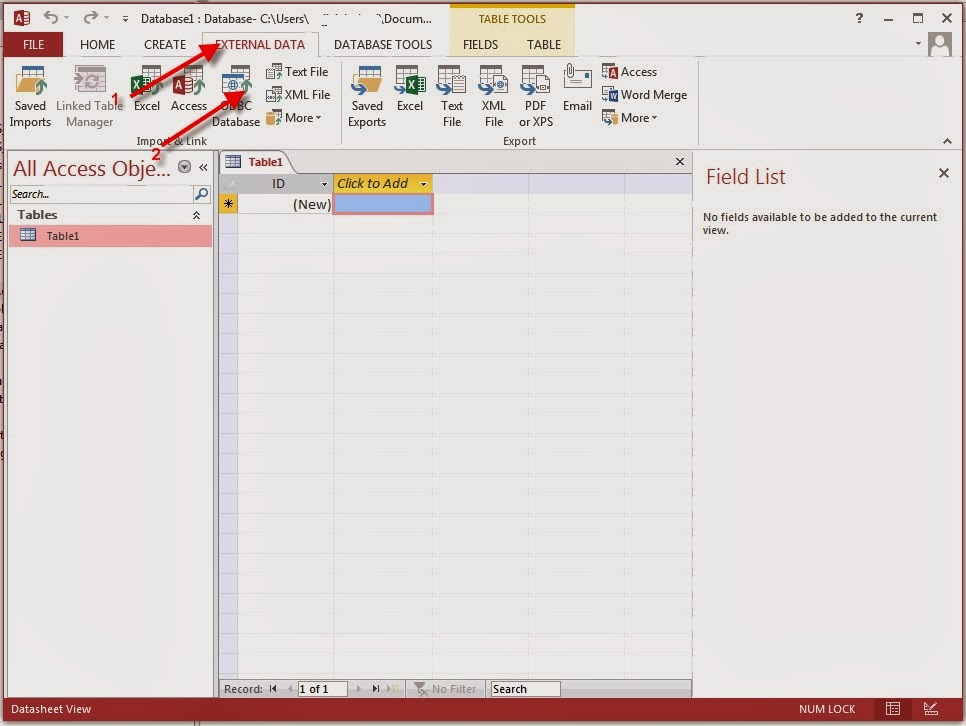 Web Developers Place: Linking Access 2013 to Microsoft SQL Server Part - 3