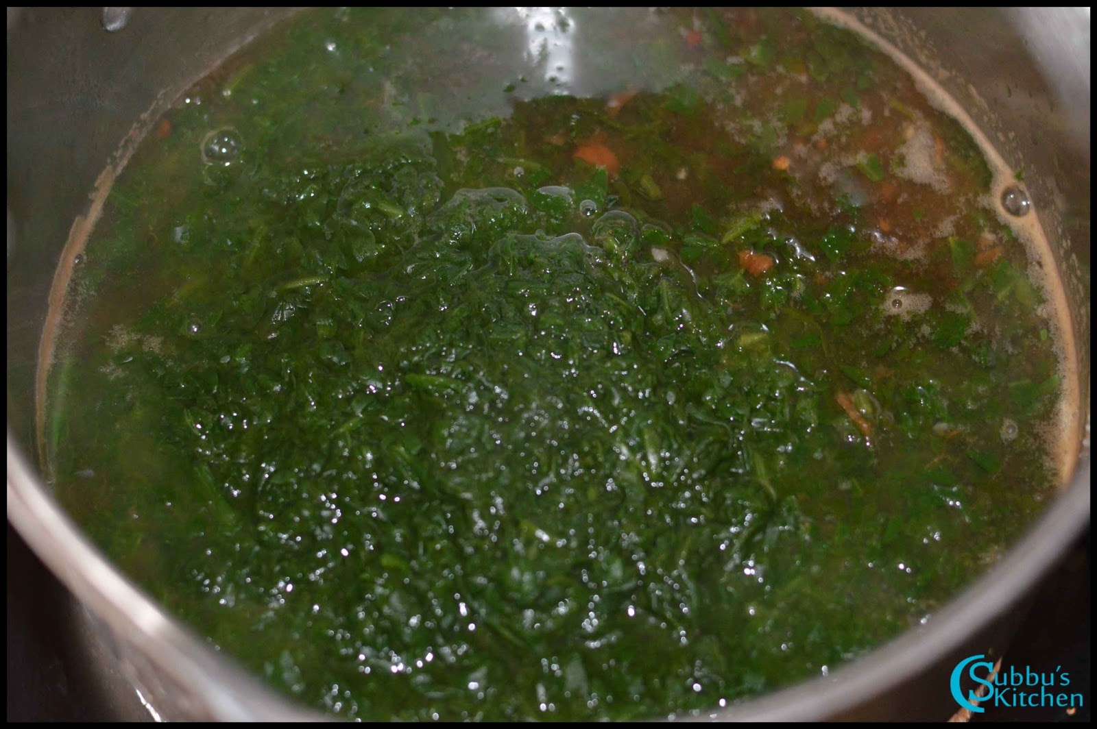 Keerai Kuzhambu - Subbus Kitchen