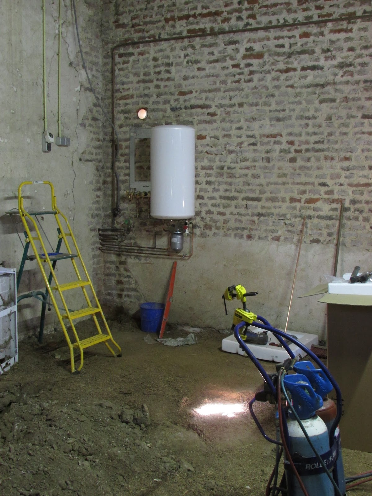 Flexibele Waterleiding Aansluiten Op Koperen Leiding