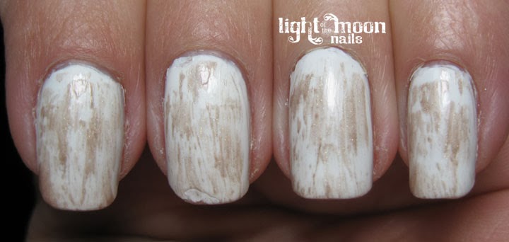 Light of the Moon Nails: Llama Nails Technique - Distressed Nails
