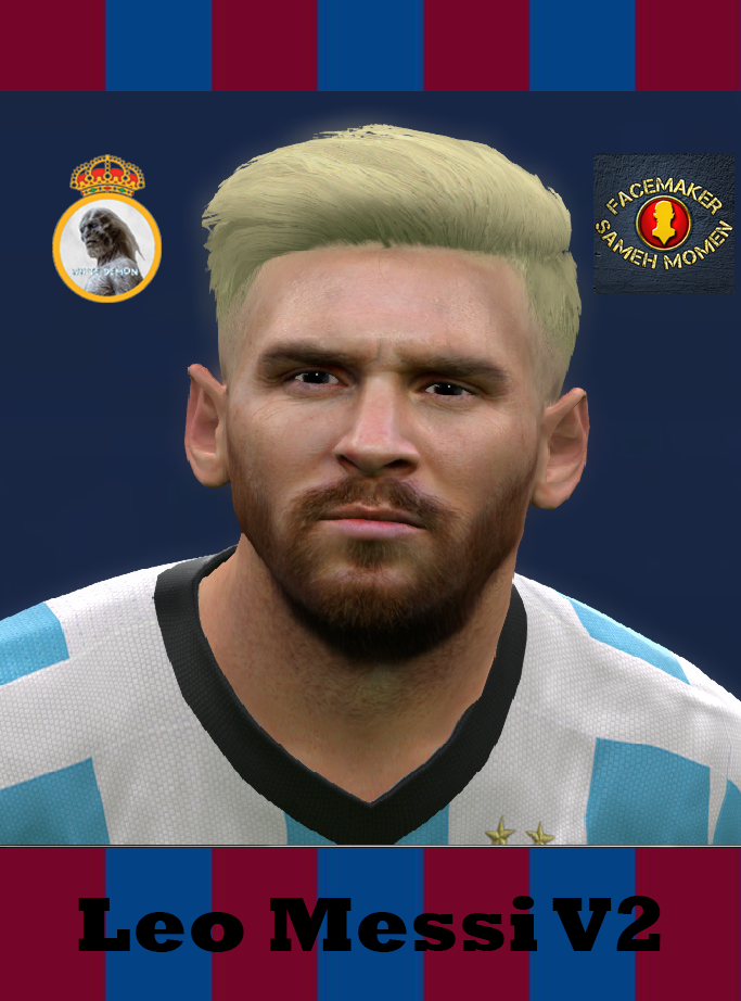 pes-modif: PES 2016 Leo Messi V2 Face By The WHite Demon Collab Sameh Momen