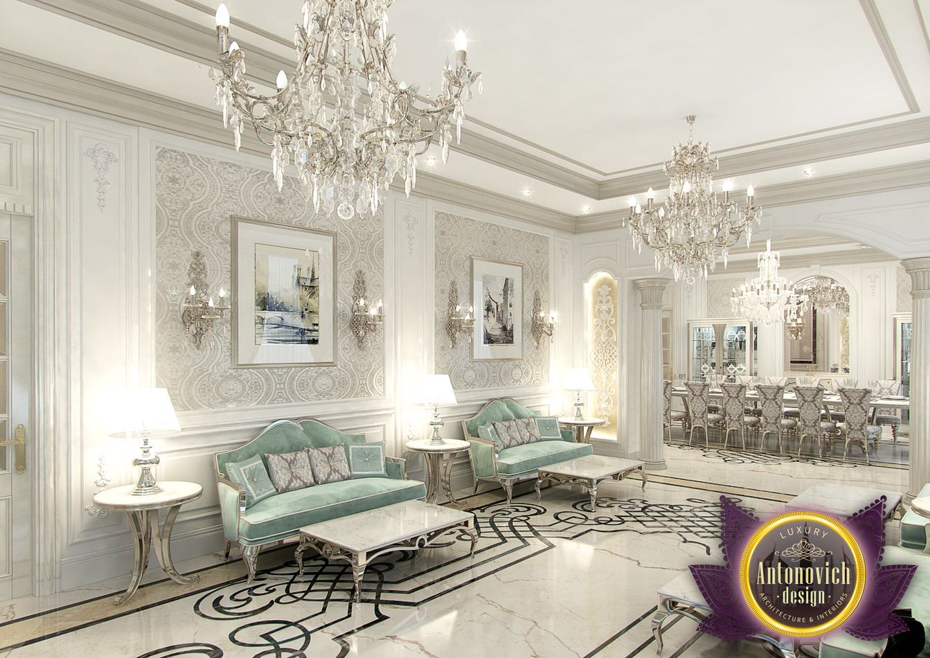 LUXURY ANTONOVICH DESIGN UAE: Majlis interior from Luxury Antonovich Design