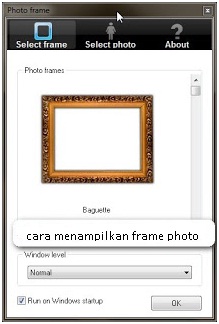 Dandi Andri S: Cara Menampilkan frame photo slide show di desktop komputer