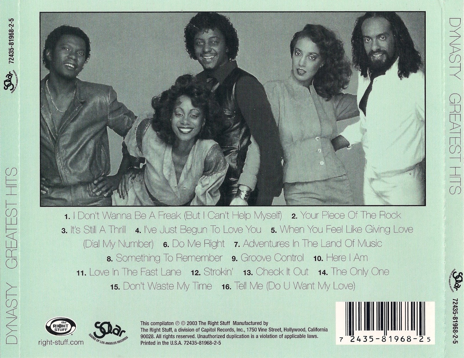 MI COLECCION DE MUSICA: Dynasty - Greatest Hits