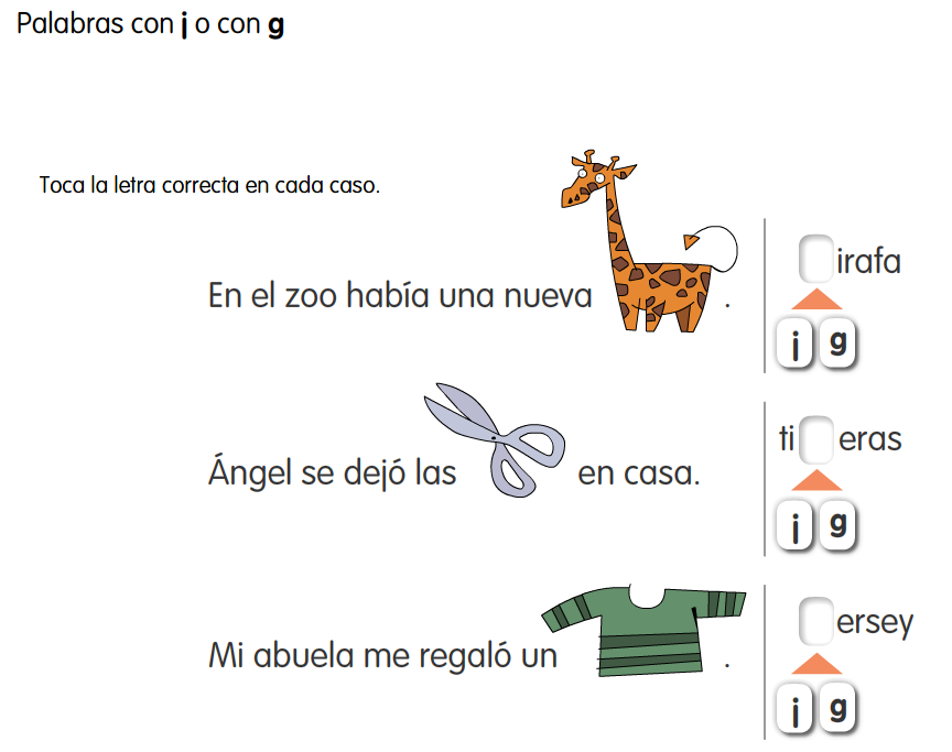 Coleydeporte: PALABRAS CON "JE-GE/JI-GI". REFUERZO Y AMPLIACIÓN ...