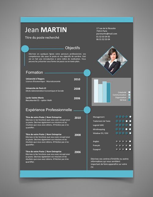 [CV-2019] Modèle de CV Assistant(e) ressources humaines word gratuit