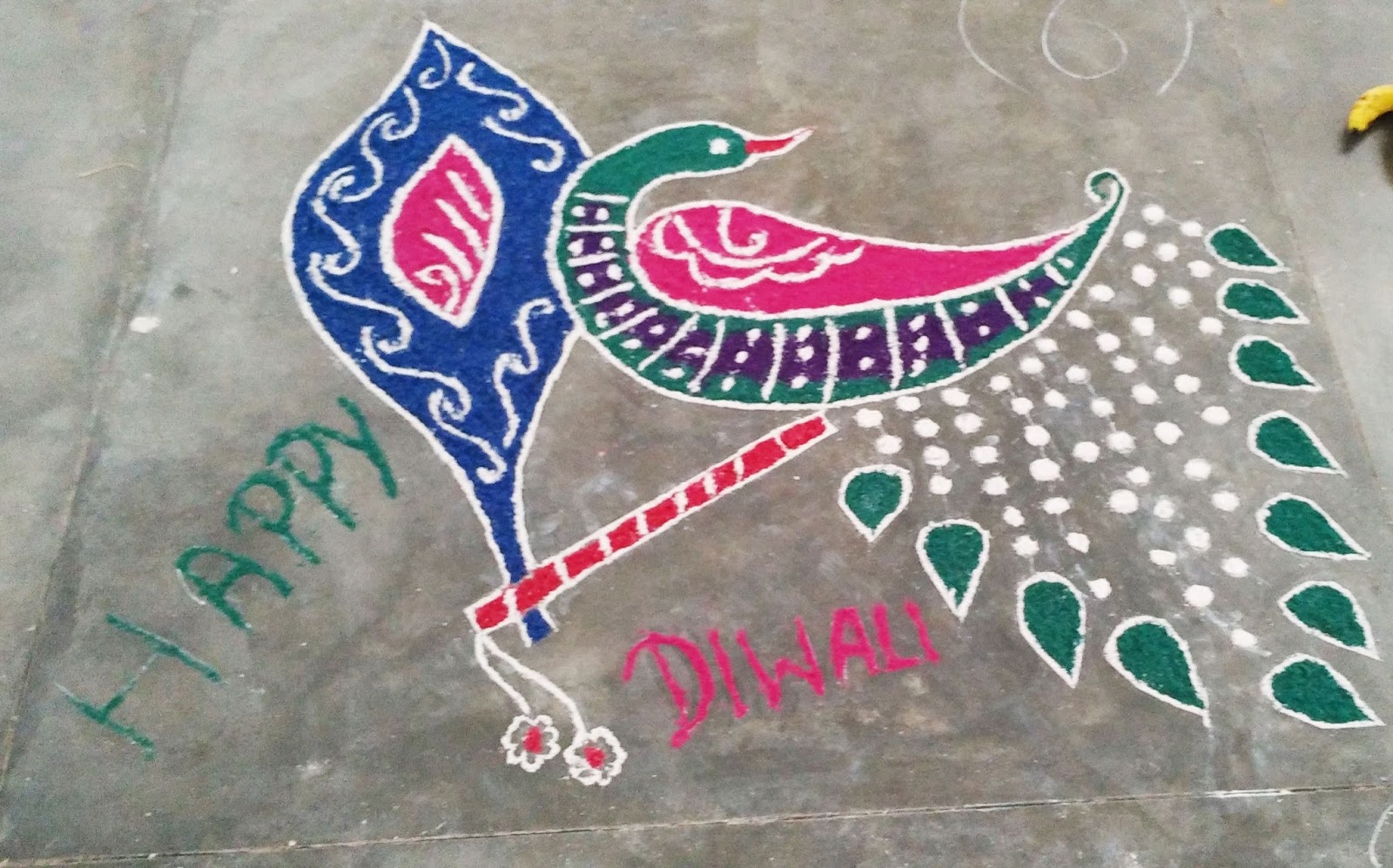 Diwali Rangoli | Deepawali Rangoli Design | Rangoli by kids for ...