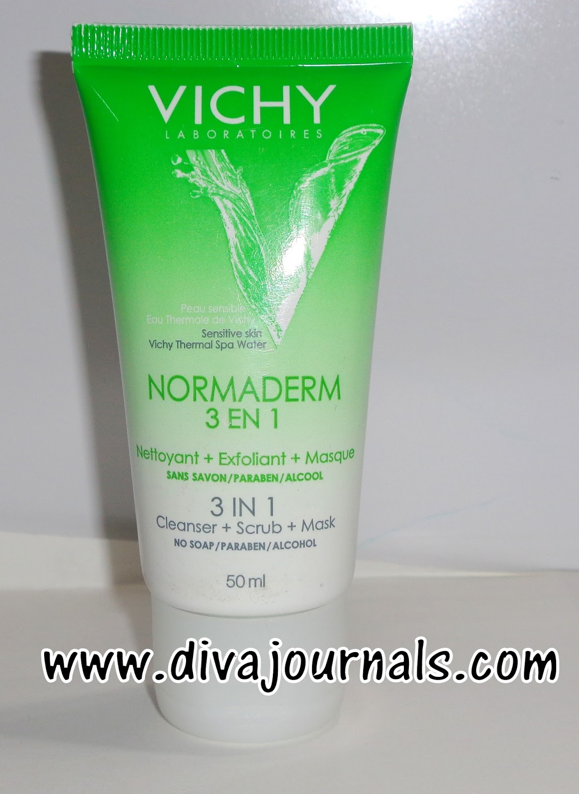 Vichy Normaderm Triactiv (3-in-1 Cleanser + Scrub+ Mask) Review - Diva ...
