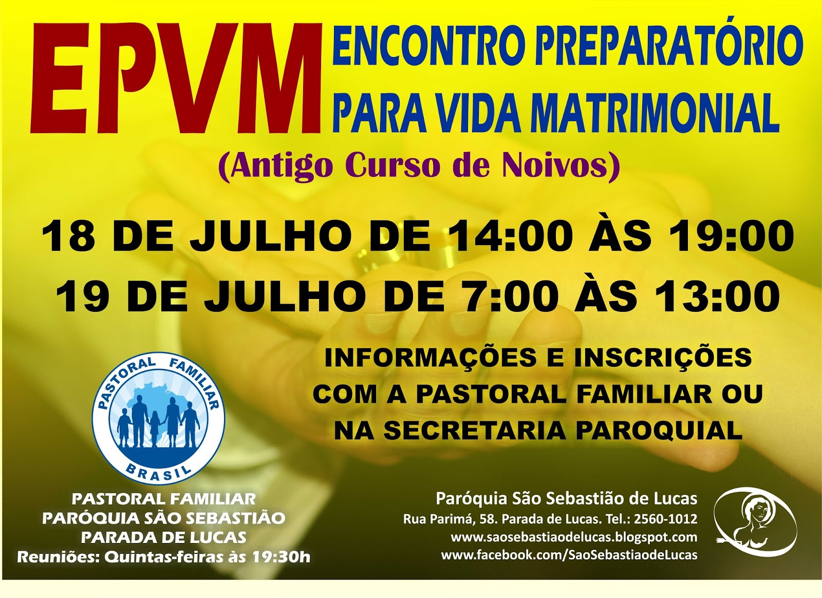 + Paroquia São Sebastião em Parada de Lucas - RJ: EPVM - ANTIGO CURSO ...