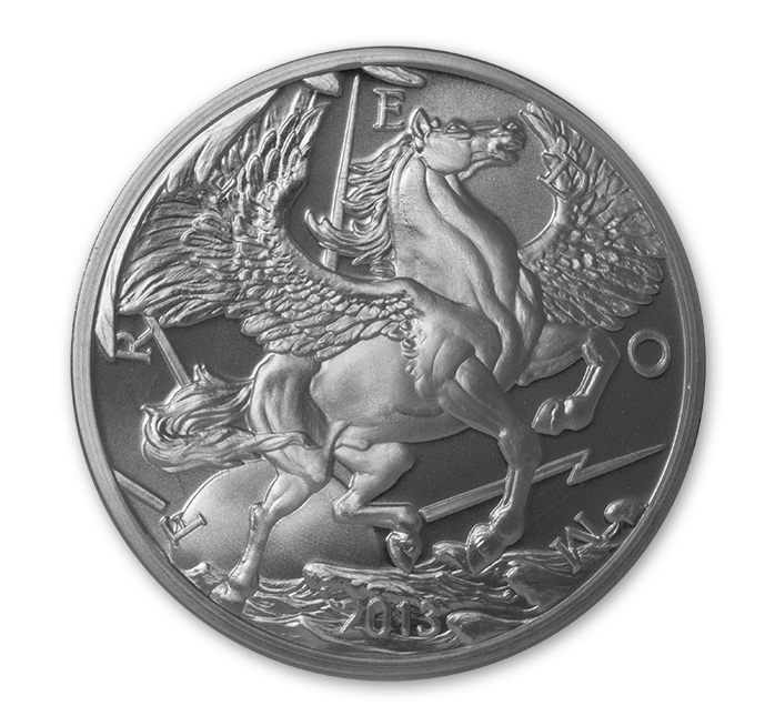 Coins Bullion: Pegasus Silver 1oz 999 Bullion Round