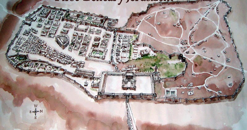 Em Busca do Jesus Histórico: Mapa da antiga Jerusalém