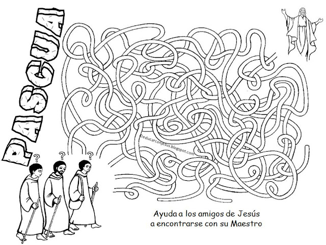 Parroquia La Inmaculada: Fichas Pascua II. Pasatiempos, sopas de letras