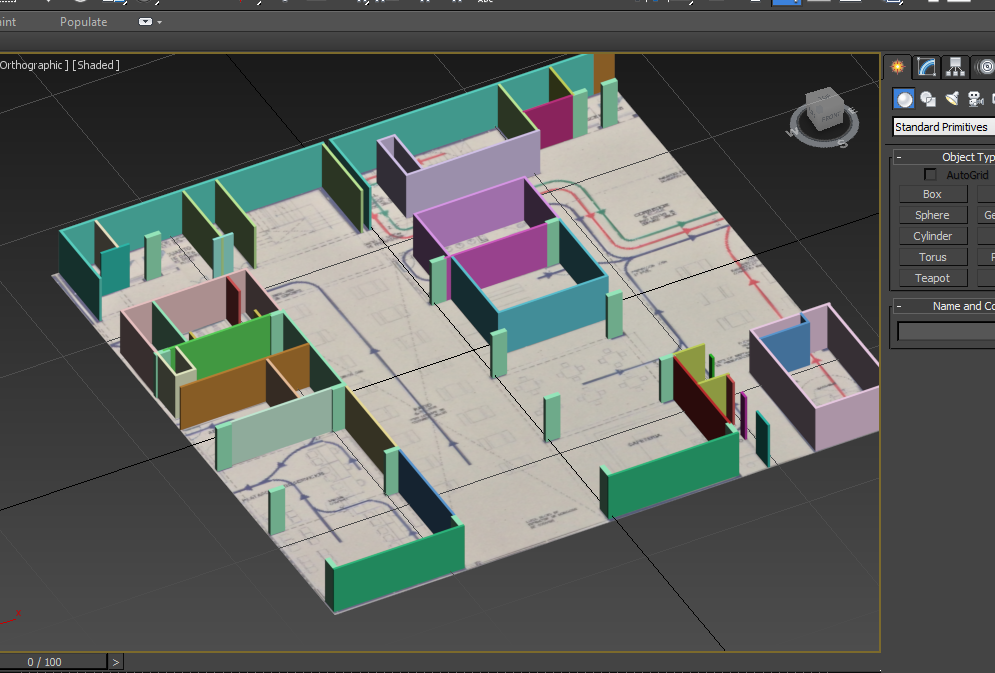 Intervencion de espacios publicitarios: Plano tecnico - ISIL Miraflores