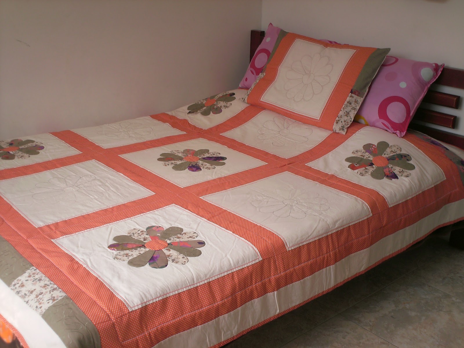 hebras y agujas patchwork y más: Tendido de cama en patchwork