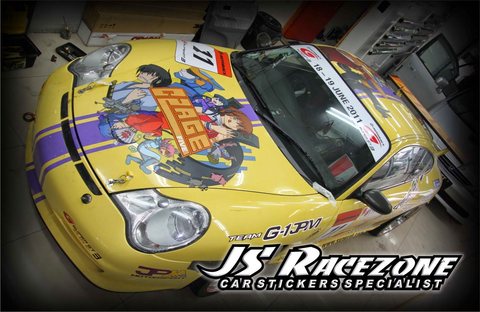 JSR Vehicle Wrap: Porsche Vinyl Sticker # Car Decal