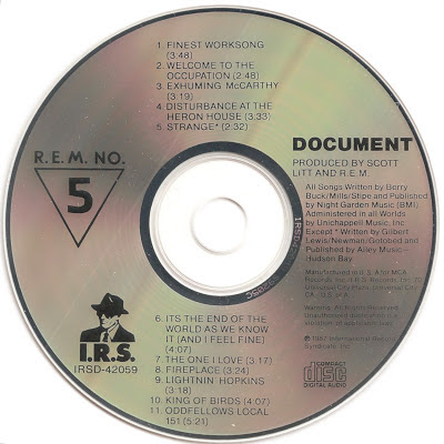 The First Pressing CD Collection: R.E.M. - Document