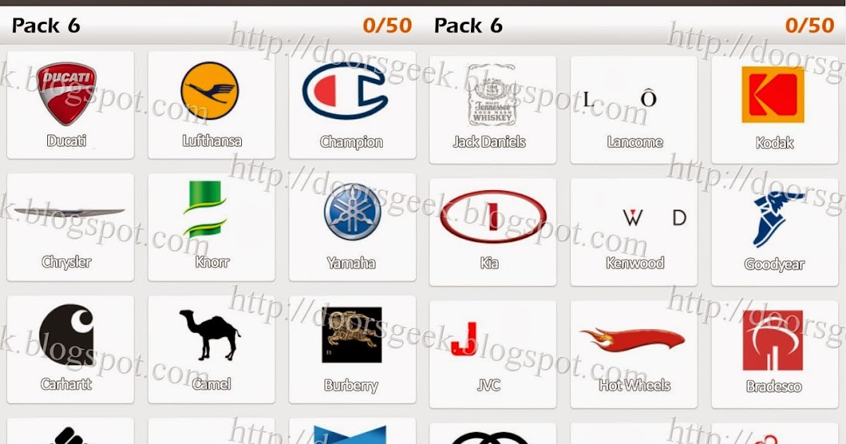 Logo Quiz Answers Pack 6 Facebook