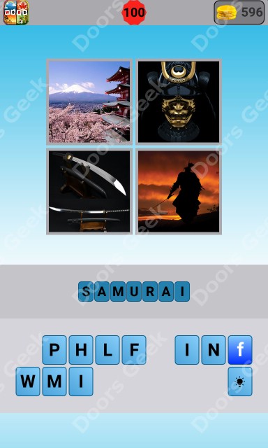 The New: 4 Pic 1 Word Level 100 Answer ~ Doors Geek
