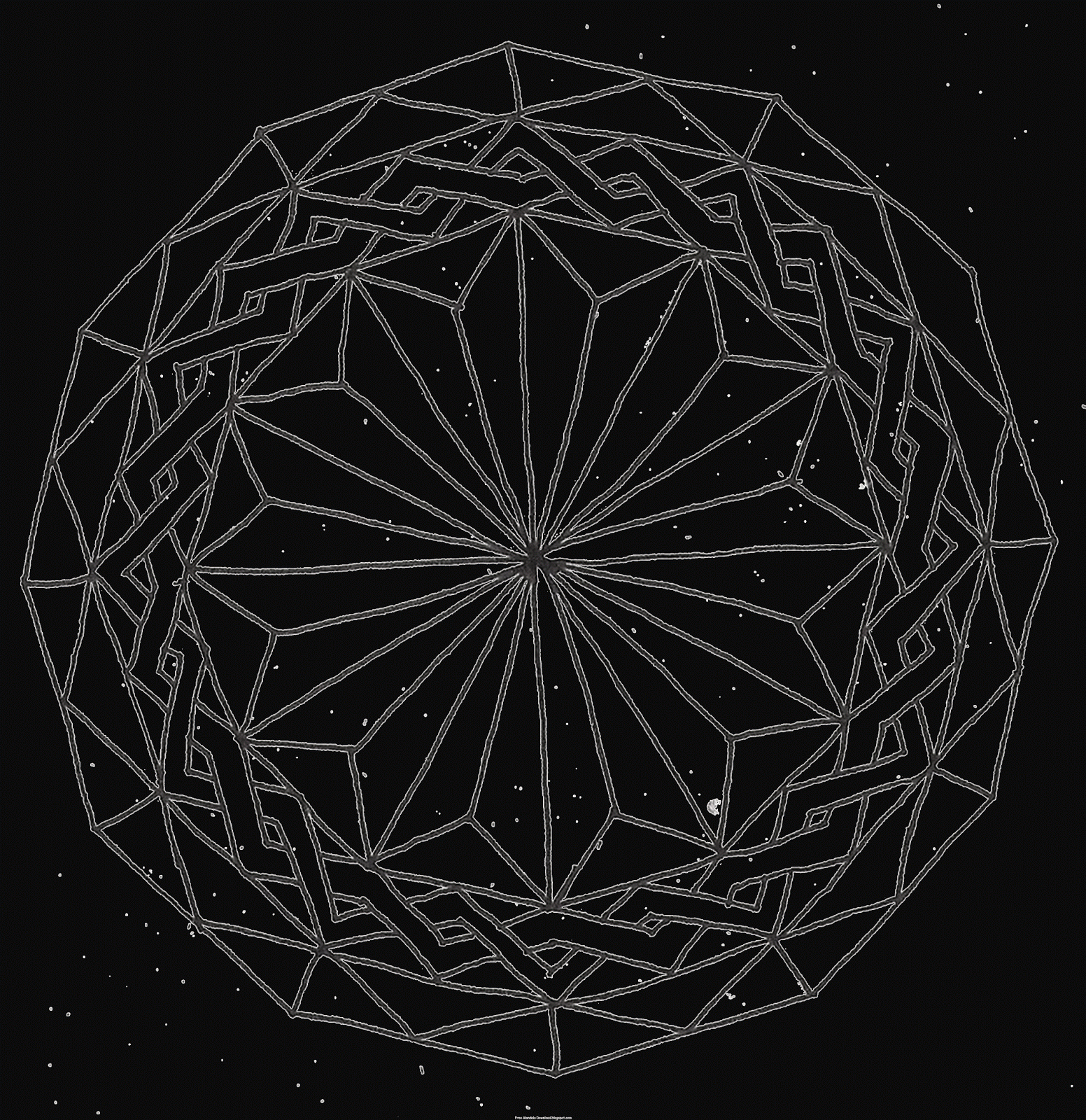 Labyrinth Mandala downloaden - Pages de coloriage gratuites Mandala