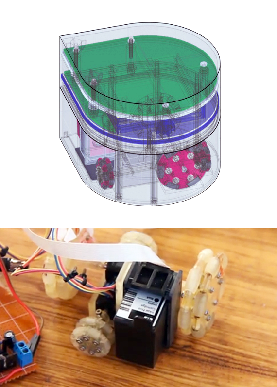 Futurix: Zuta Pocket Printer, la mini stampante robot su rotelle