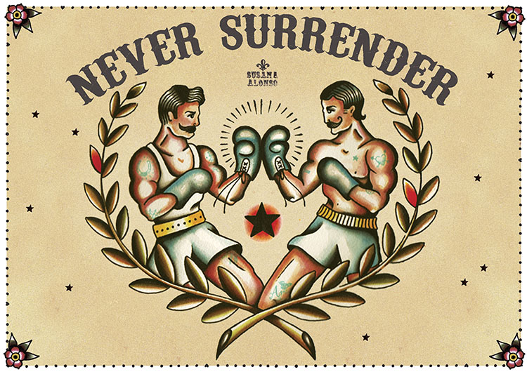 Susana Alonso's Artwork: NEVER SURRENDER -ORIGINAL AVAILABLE-