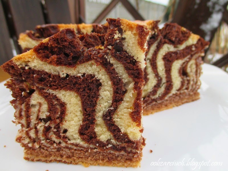 Obżarciuch: Ciasto Zebra