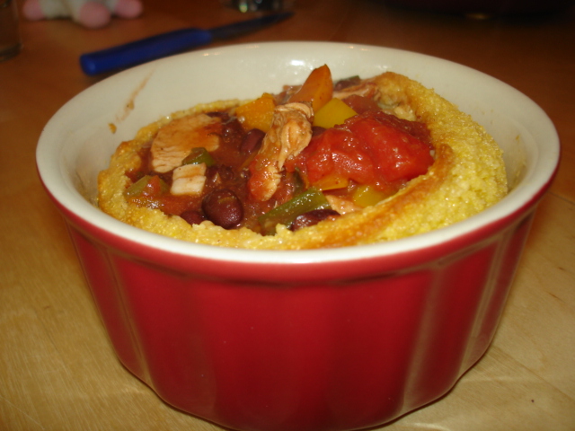 Taste the Miles: Chili Cornbread bowls
