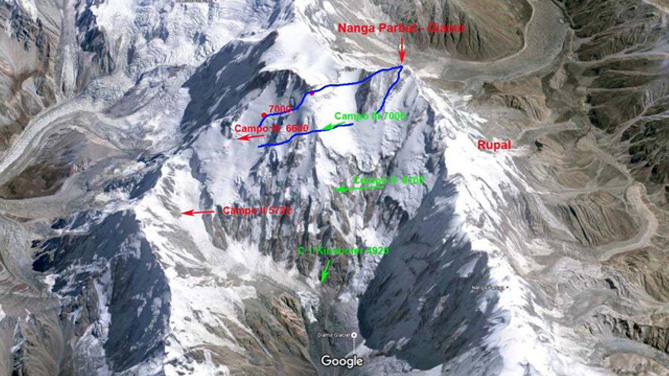 Winter 2016 | Nanga Parbat Summit Bid: Tomek and Elisabeth at 7200m ...