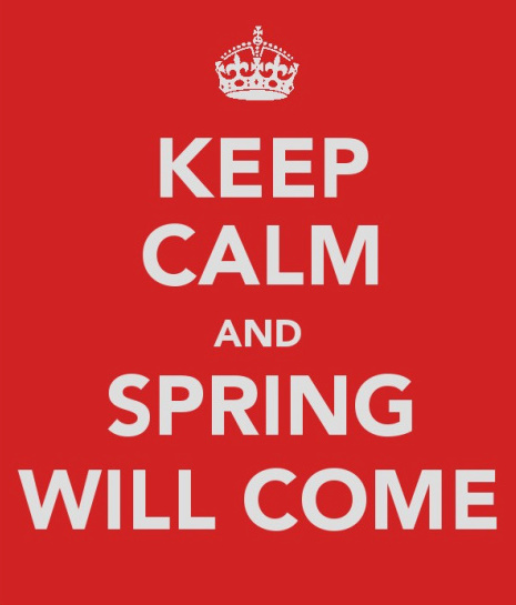 Content in a Cottage: Keep Calm and Spring Will Come
